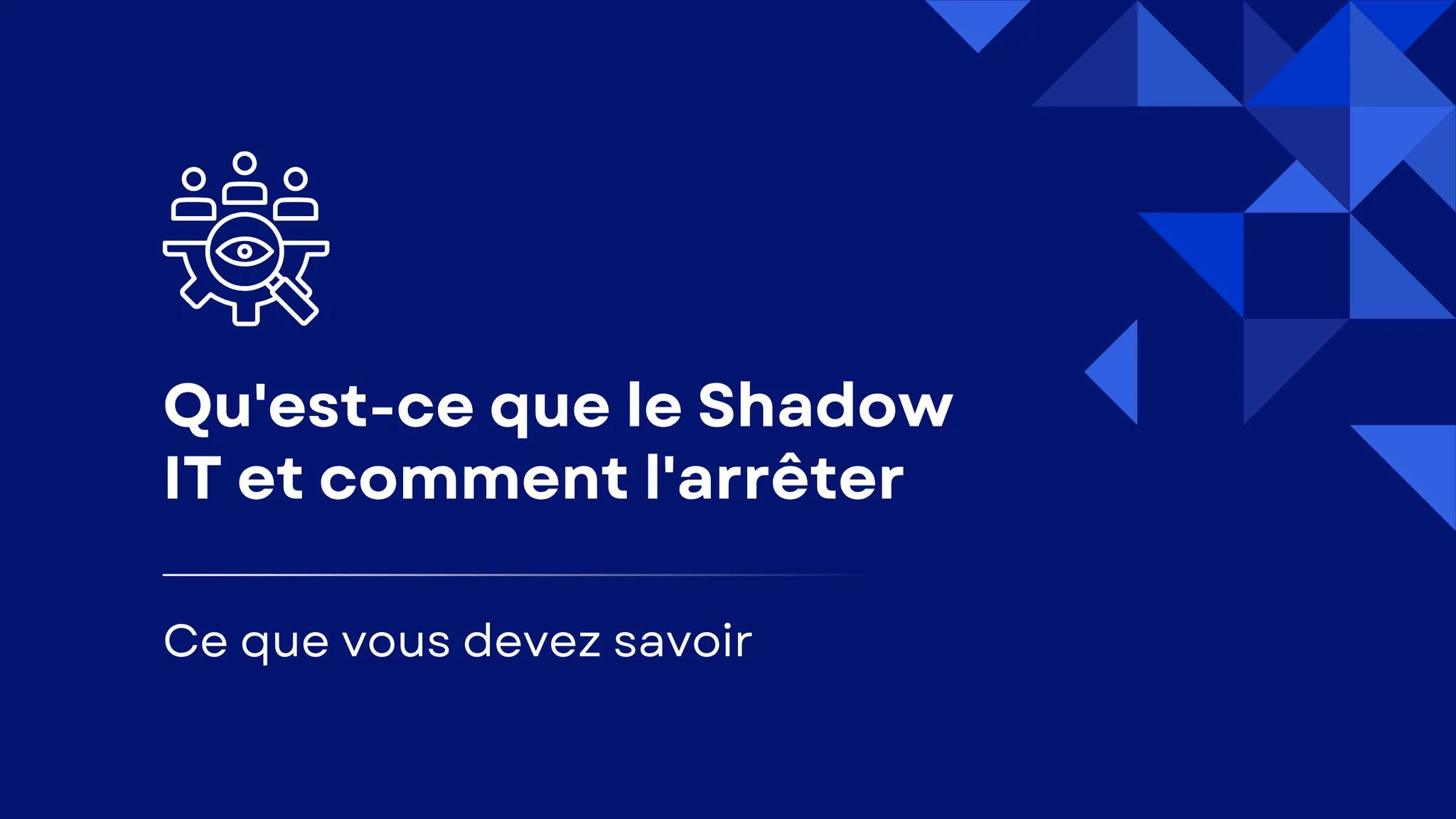 Qu’est-ce que le Shadow IT et comment l’arrêter ? - Skysnag